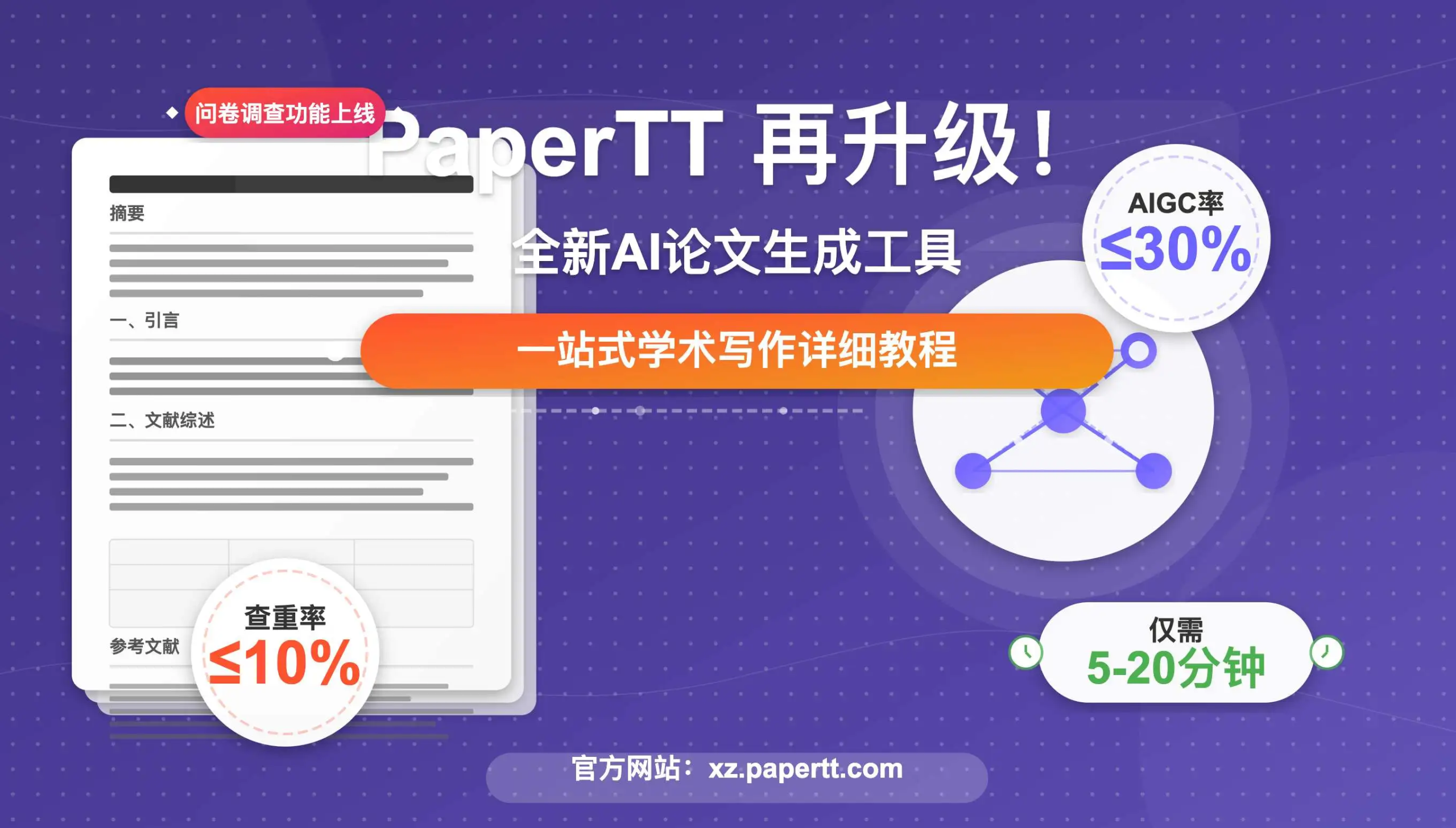 PaperTT再升级！给你全新AI论文生成工具，一站式学术写作详细教程！ | AI论文写作、AIGC检测、论文查重和降AIGC率PaperTT官网-论文平台